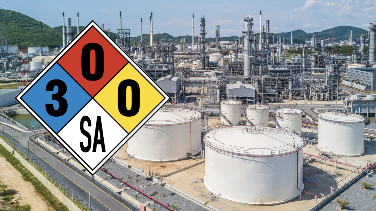 Fire Diamond - ป้ายเตือนวัสดุอันตราย NFPA704 - นายช่างมาแชร์